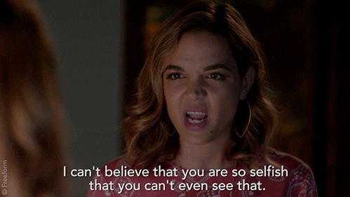 You Are So Selfish Soap Opera GIF by Famous in Love - Find & Share on GIPHY