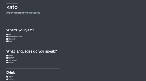 GitHub - haack/kato: Anonymous real-time recommendations