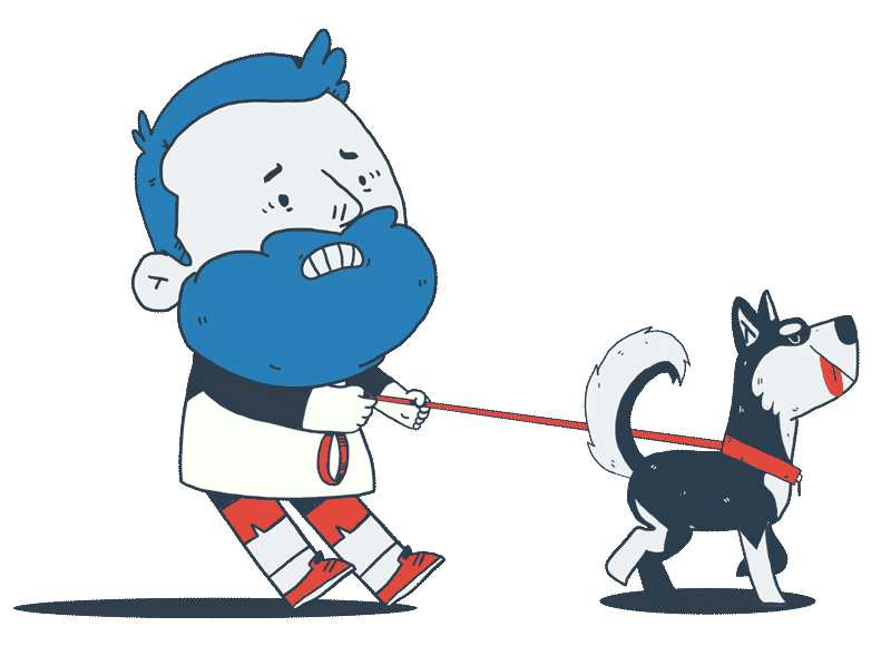 Animation Pulling Sticker by Yimbo for iOS & Android | GIPHY