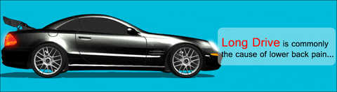Reasons For Having Low Back Pain When Driving Long Distances GIF by ...