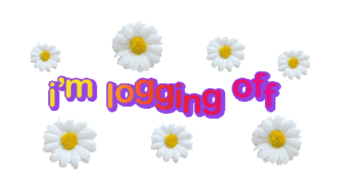 Logging Off Sticker by Lois Hopwood for iOS & Android | GIPHY