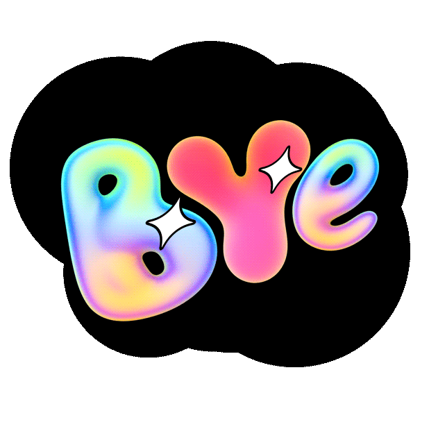 Bye Bye Text Sticker by V5MT for iOS & Android | GIPHY