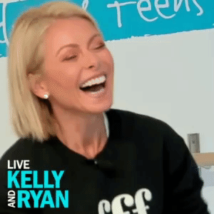 Happy Kelly Ripa GIF by Live Kelly and Ryan - Find & Share on GIPHY