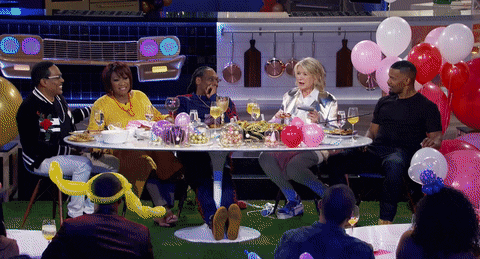 Martha And Snoops Potluck Dinner Party GIF by VH1 - Find & Share on GIPHY