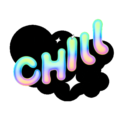 Chill Out Text Sticker by V5MT for iOS & Android | GIPHY