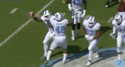 Dance Football GIF by UNC Tar Heels - Find & Share on GIPHY