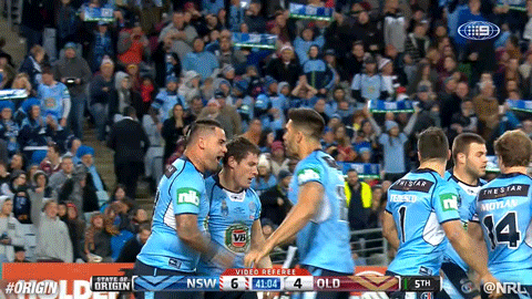 Rugby League Celebration GIF by NRL - Find & Share on GIPHY