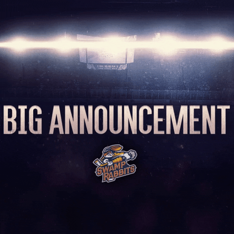 Big Announcement GIF by Greenville Swamp Rabbits - Find & Share on GIPHY