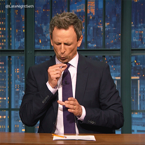 Seth Meyers Smoking GIF by Late Night with Seth Meyers - Find & Share ...