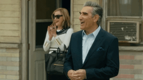 Eugene Levy Clapping GIF by Schitt's Creek - Find & Share on GIPHY