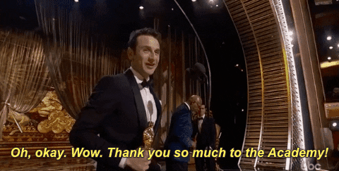 Oscars 2017 Oh Ok Wow Thank You So Much To The Academy GIF by The ...