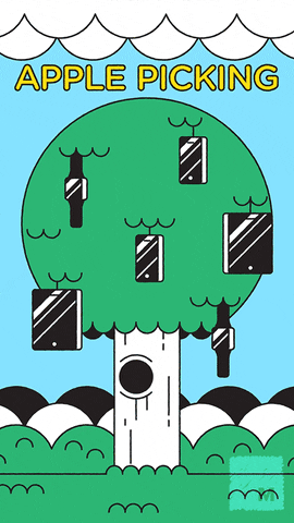 Apple Picking GIF by Mashable - Find & Share on GIPHY