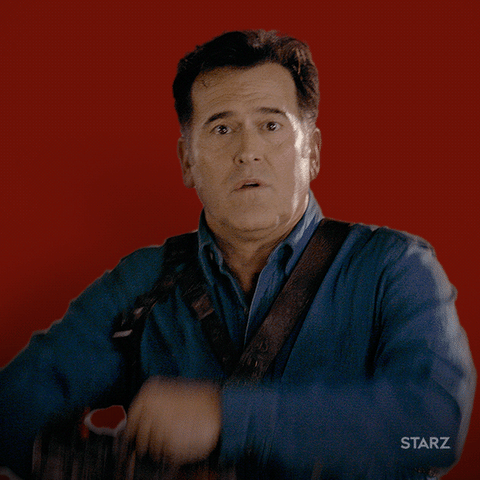 Scared Season 3 GIF by Ash vs Evil Dead - Find & Share on GIPHY