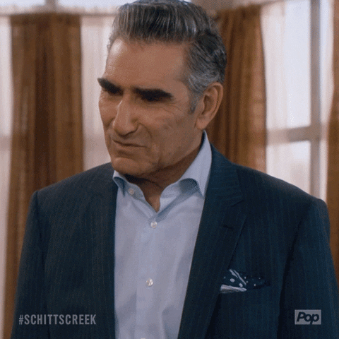 Confused Eugene Levy GIF by Schitt's Creek - Find & Share on GIPHY