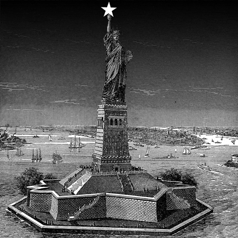 Statue Of Liberty Star GIF by RetroCollage - Find & Share on GIPHY