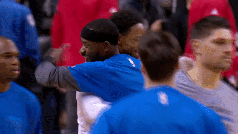 Toronto Raptors Hug GIF by NBA - Find & Share on GIPHY