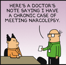 Wally Has A Doctor's Note - Dilbert Comic Strip on 2017-05-30 : r/dilbert