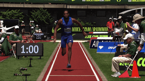 Jumping Track And Field GIF by RunnerSpace.com - Find & Share on GIPHY