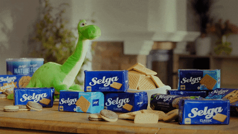 Dino Waffles GIF by Selga - Find & Share on GIPHY