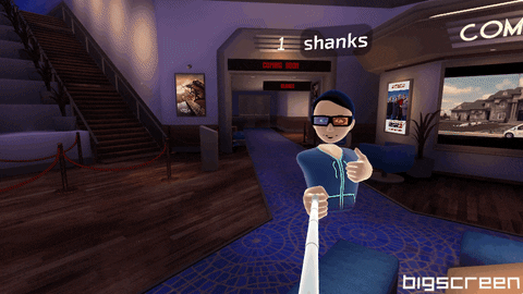 If you haven't watched a 3D movie in Bigscreen before, you're going to ...