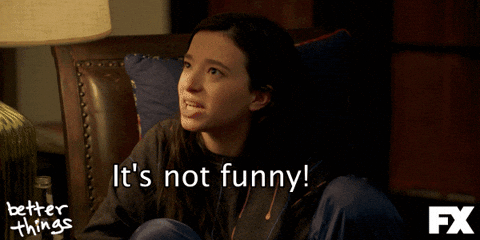 Angry Not Funny GIF by Better Things - Find & Share on GIPHY