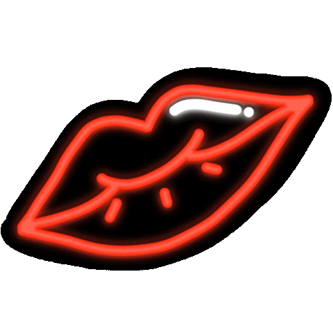 Neon Kiss Sticker by Dyanapyehchek for iOS & Android | GIPHY