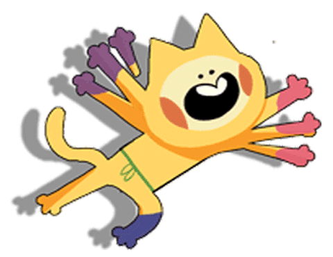 Excited Cat Sticker By Studios Sticker for iOS & Android | GIPHY