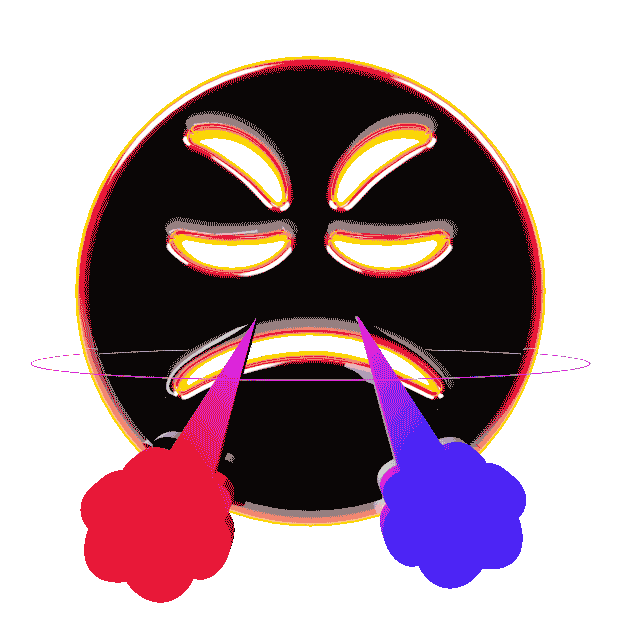 Angry 3D Sticker by VALERIS for iOS & Android | GIPHY