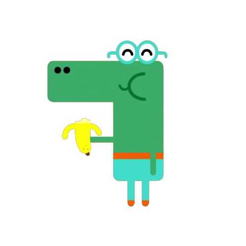 Banana Eating Sticker by Hey Duggee for iOS & Android | GIPHY