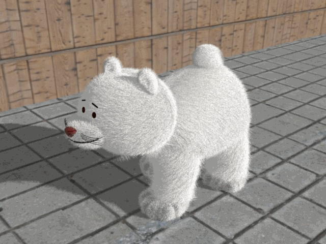 Polar Bear Running GIF by Arithmancy - Find & Share on GIPHY