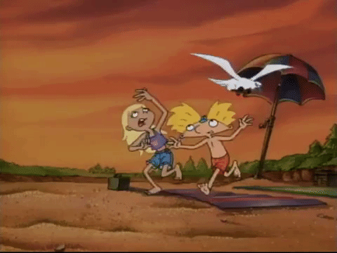 Running Away Hey Arnold GIF - Find & Share on GIPHY