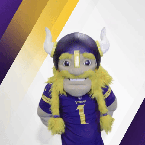 Minnesota Vikings Yes GIF by Viktor the Viking - Find & Share on GIPHY