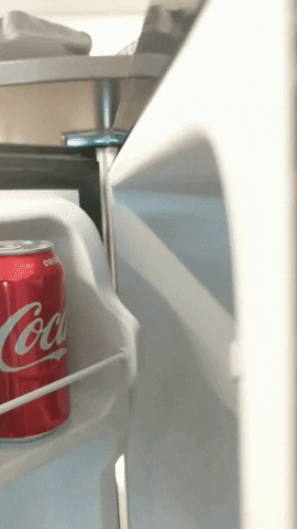 When you're not sure if the fridge will close or not - and then it does ...