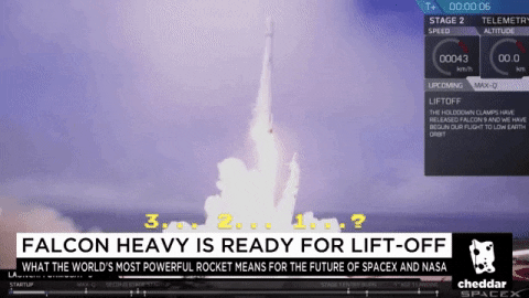 Falcon Heavy Space GIF by Cheddar - Find & Share on GIPHY