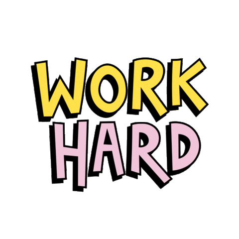 Goal Work Hard Sticker by Martina Martian for iOS & Android | GIPHY