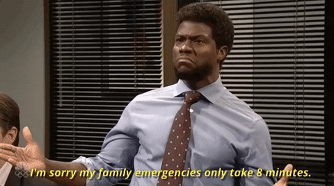 Kevin Hart Im Sorry My Family Emergencies Only Take 8 Minutes GIF by ...