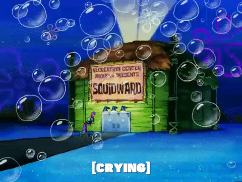Spongebob Crying Eyes Vision Shoots Out The Sky Burst A