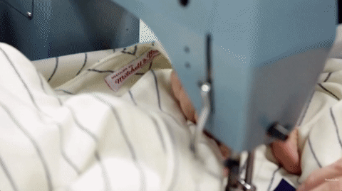 Embroidering GIF by Mitchell & Ness - Find & Share on GIPHY