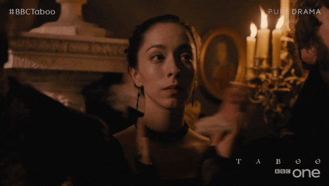 Oona Chaplin Taboo GIF by BBC - Find & Share on GIPHY