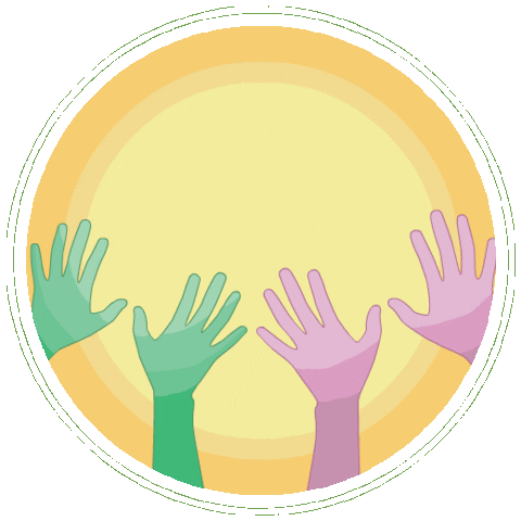 Healing Hands Love Sticker by HuMandalas for iOS & Android | GIPHY