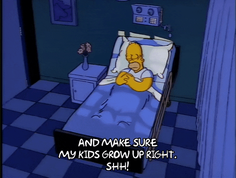 Praying Homer Simpson GIF - Find & Share on GIPHY