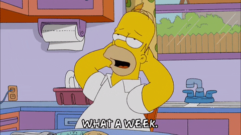Homer Simpson What A Week GIF - Find & Share on GIPHY