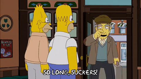 Homer Simpson Goodbye GIF - Find & Share on GIPHY