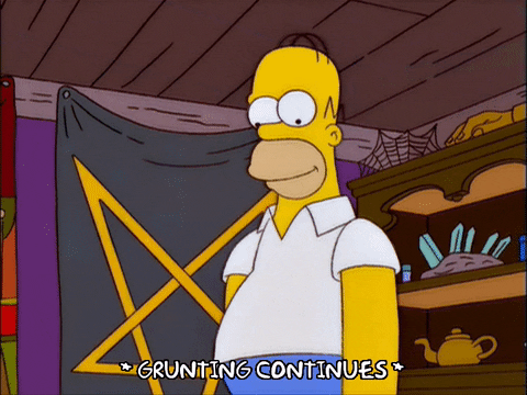 Homer Simpson Smile GIF - Find & Share on GIPHY