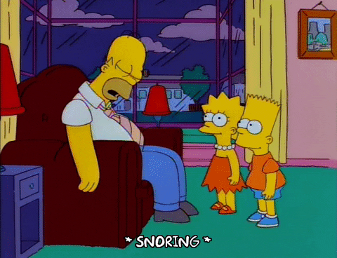 Homer Simpson Sleeping GIF - Find & Share on GIPHY