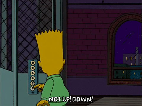 Going Up Bart Simpson GIF - Find & Share on GIPHY