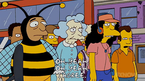 The Simpsons Bumblebee Man GIF - Find & Share on GIPHY