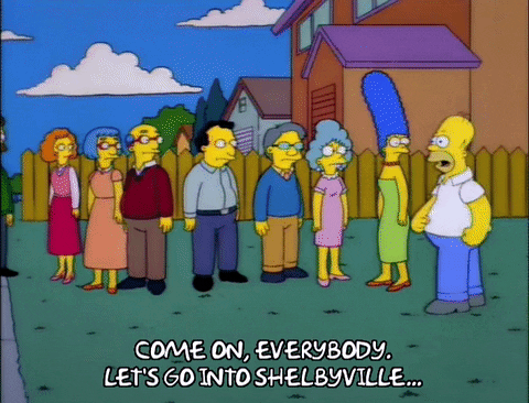 Homer Simpson Crowd GIF - Find & Share on GIPHY