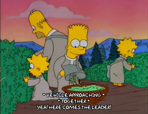 Here He Comes Homer Simpson GIF - Find & Share on GIPHY