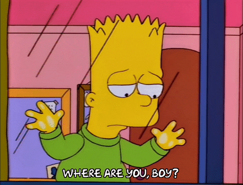 Scared Bart Simpson GIF - Find & Share on GIPHY